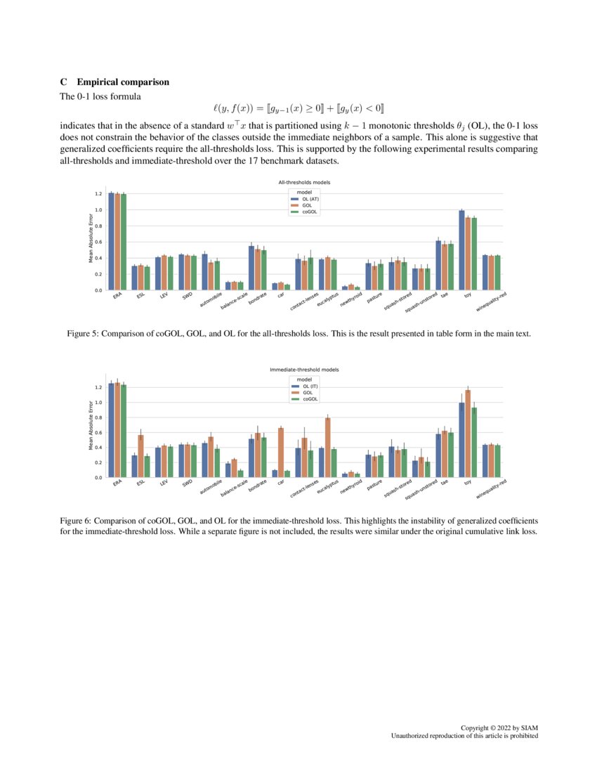 Continuously Generalized Ordinal Regression For Linear And Deep Models Deepai 