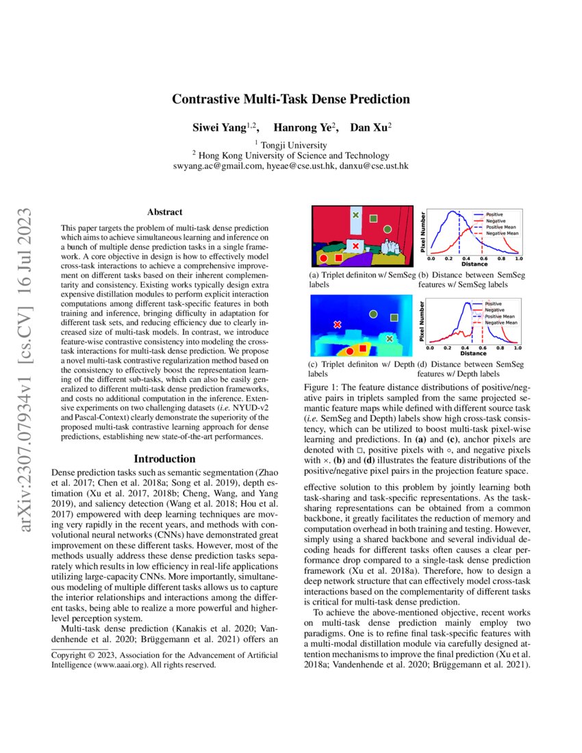 Contrastive Multi Task Dense Prediction Deepai 