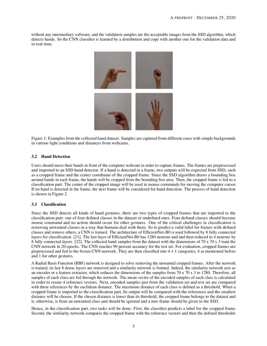 Control of computer pointer using hand gesture recognition in motion pictures | DeepAI