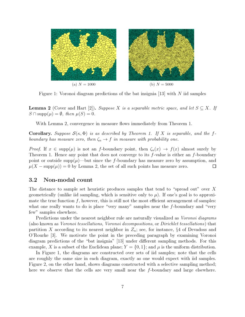Convergence of Nearest Neighbor Pattern Classification with Selective ...