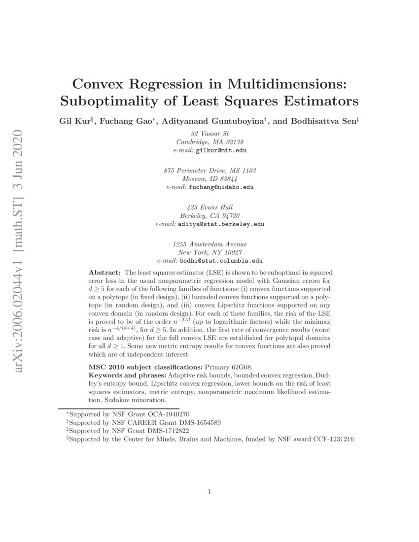 Convex Regression In Multidimensions Suboptimality Of Least Squares