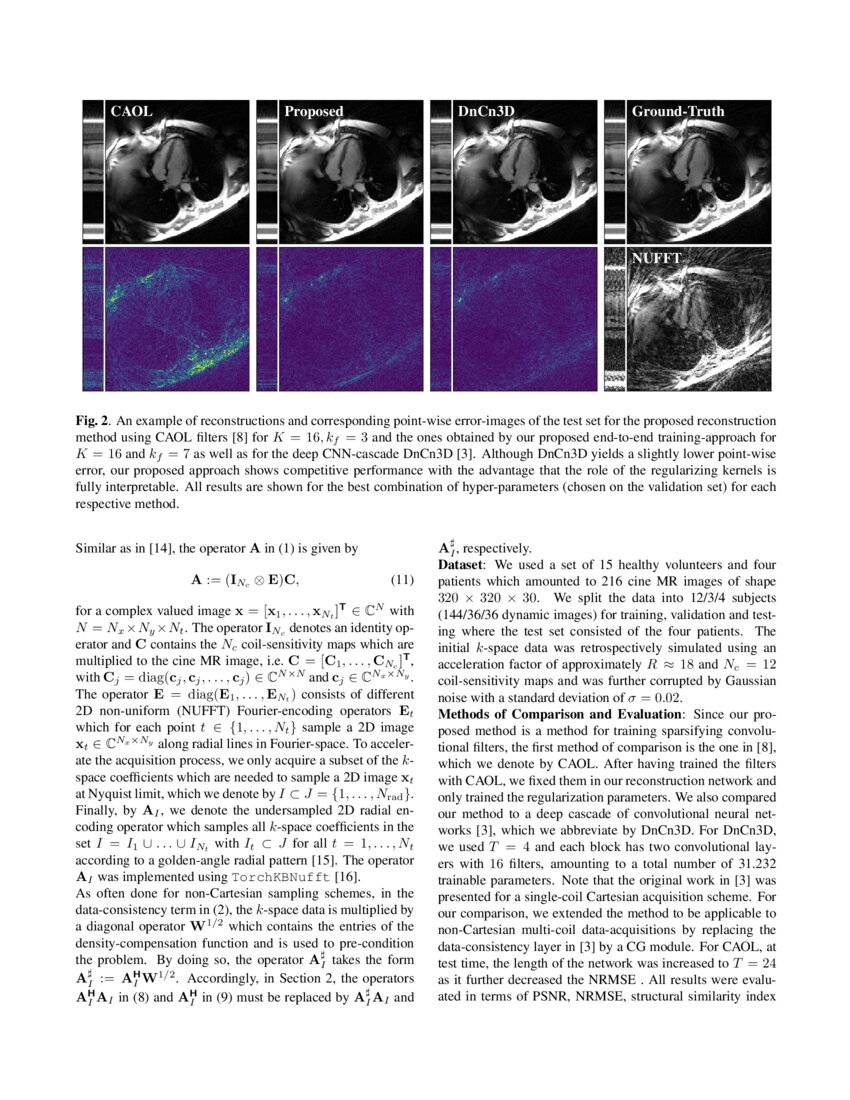 Convolutional Analysis Operator Learning By End To End Training Of Iterative Neural Networks