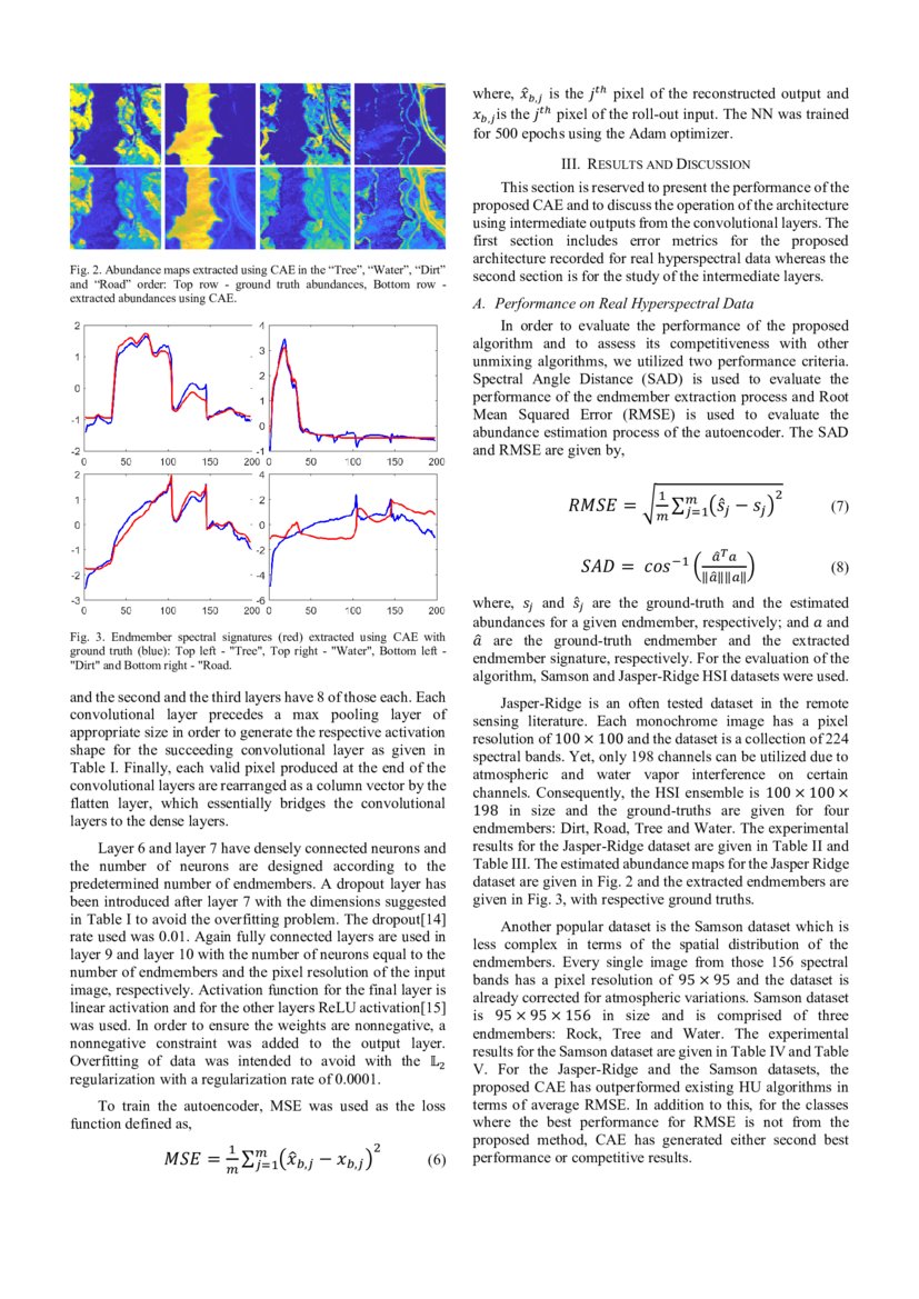 Convolutional Autoencoder for Blind Hyperspectral Image Unmixing | DeepAI