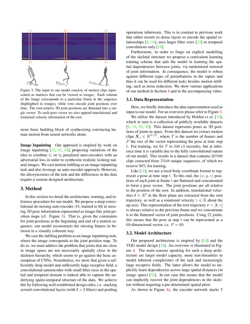 Convolutional Autoencoders For Human Motion Infilling Deepai