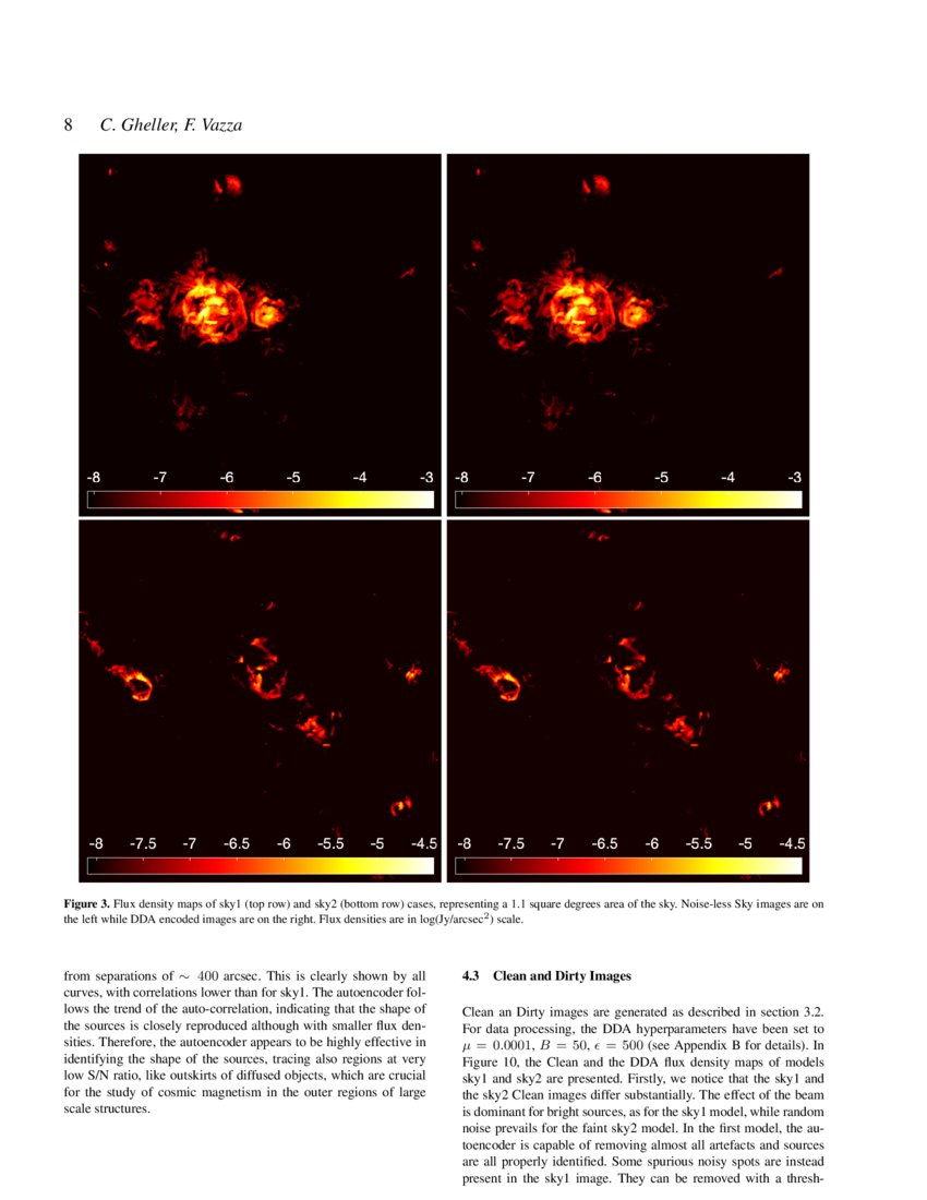Convolutional Deep Denoising Autoencoders For Radio Astronomical Images