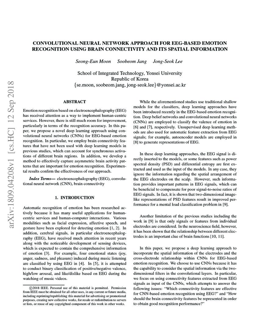 Convolutional Neural Network Approach for EEG-based Emotion Recognition ... Convolutional Neural Network Approach for EEG-based Emotion Recognition ...