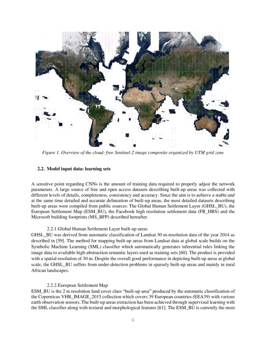 Convolutional Neural Networks for Global Human Settlements Mapping from ...