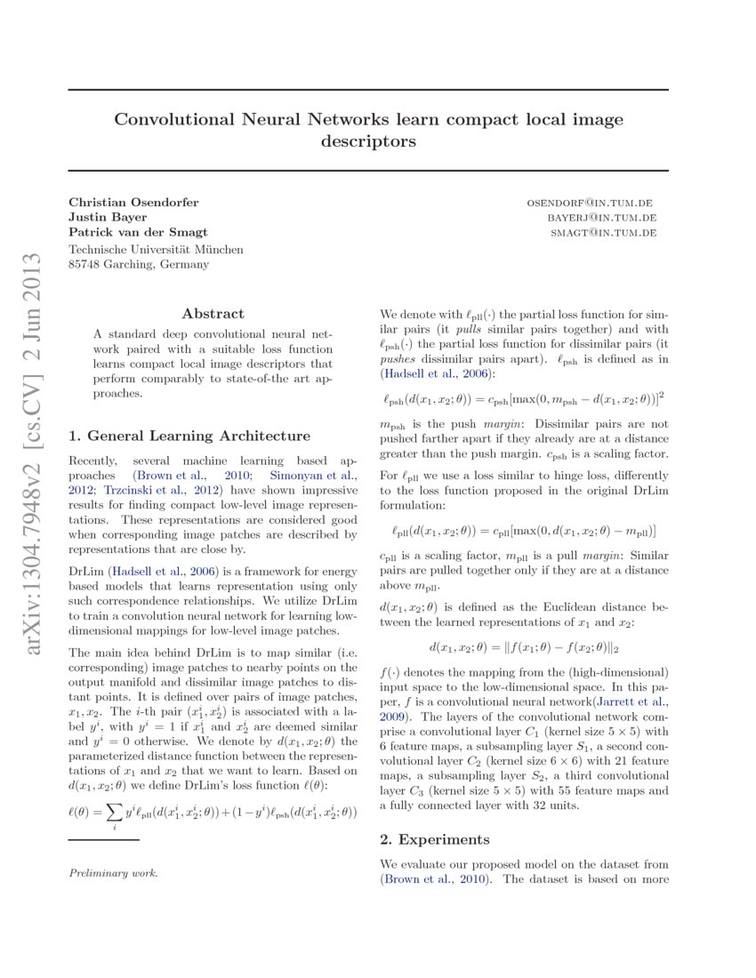 Convolutional Neural Networks Learn Compact Local Image Descriptors 0065