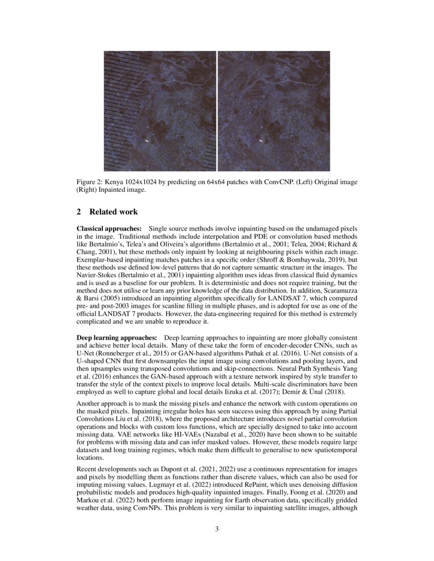 Convolutional Neural Processes for Inpainting Satellite Images | DeepAI