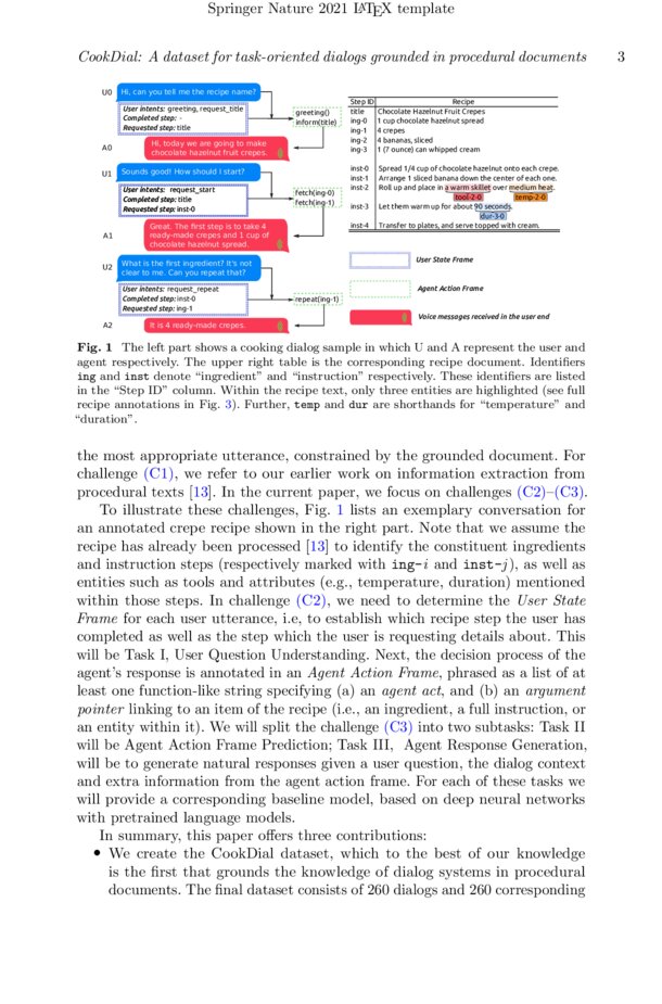 Cookdial A Dataset For Task Oriented Dialogs Grounded In Procedural Documents Deepai 5174