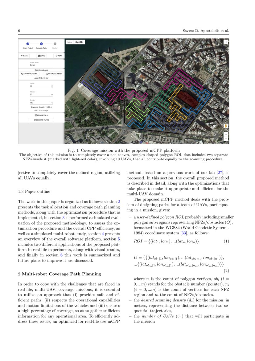 Cooperative Multi Uav Coverage Mission Planning Platform For Remote Sensing Applications Deepai
