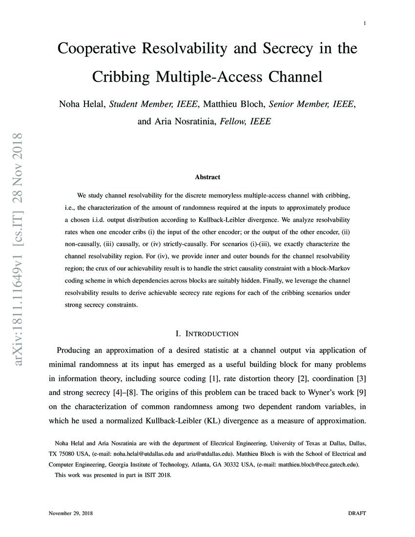Cooperative Resolvability and Secrecy in the Cribbing Multiple-Access Channel | DeepAI