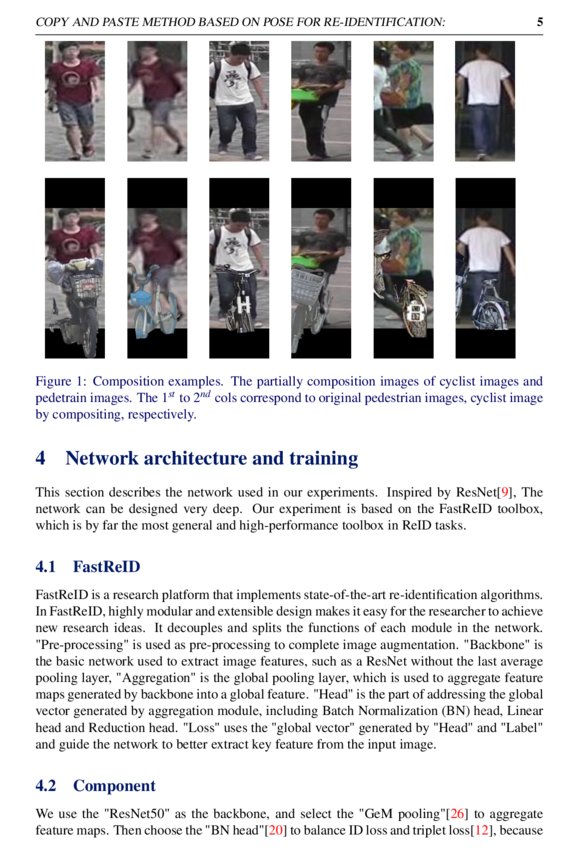 Copy and Paste method based on Pose for Re-identification | DeepAI