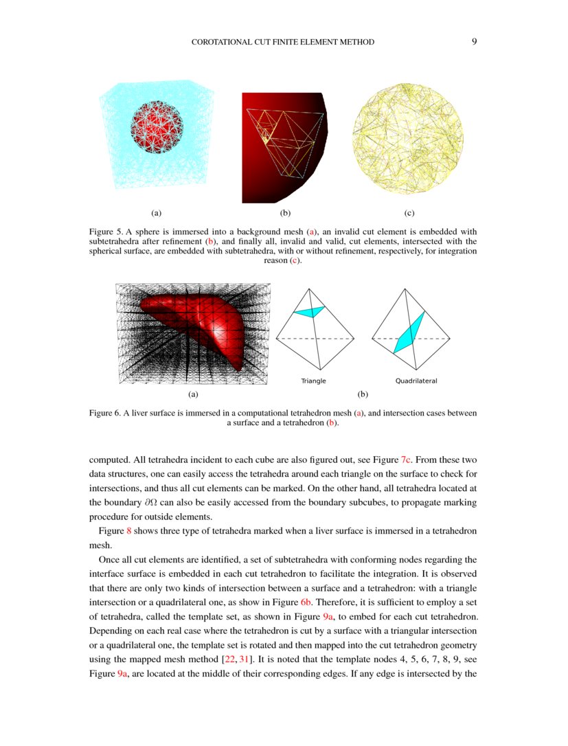 Corotational Cut Finite Element Method for real-time surgical simulation: application to needle ...