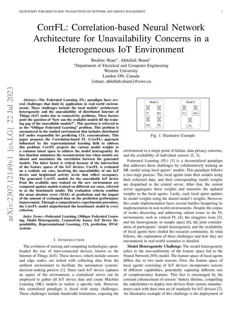 CorrFL: Correlation-Based Neural Network Architecture for Unavailability Concerns in a ...