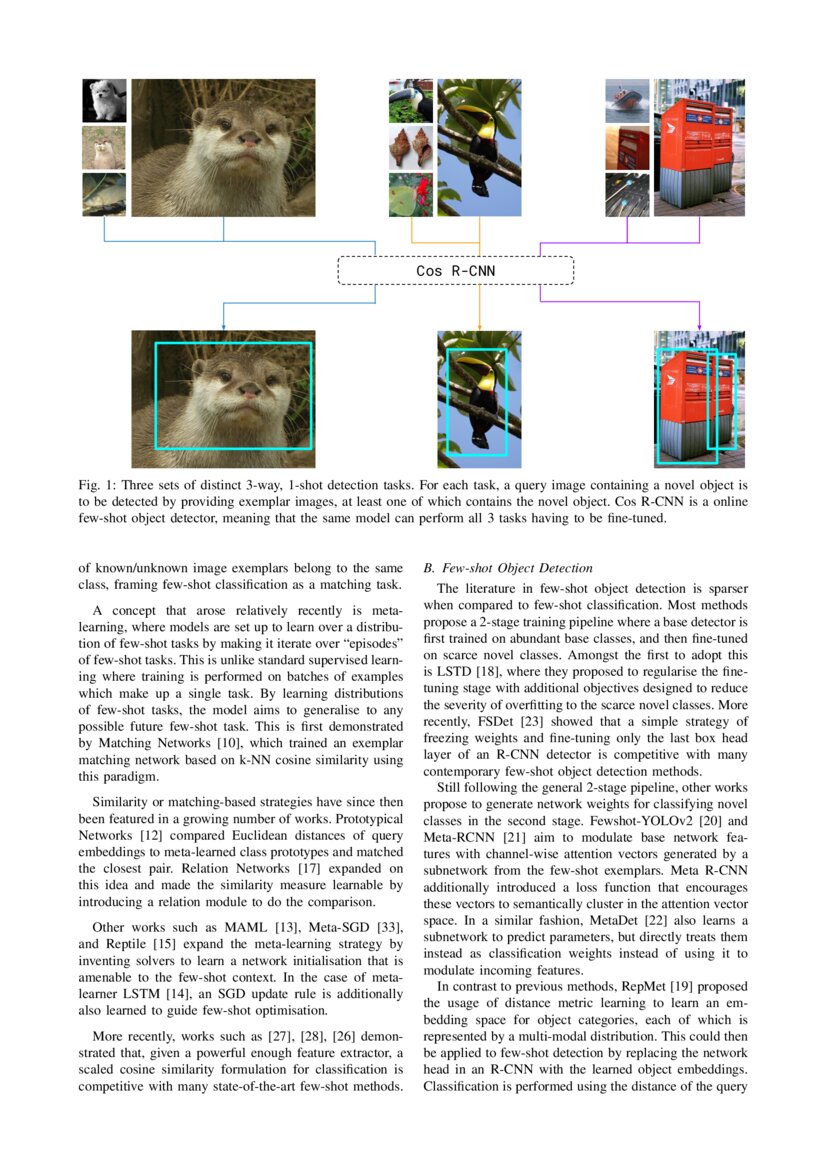 Cos R-CNN for Online Few-shot Object Detection | DeepAI Cos R-CNN for Online Few-shot Object Detection | DeepAI