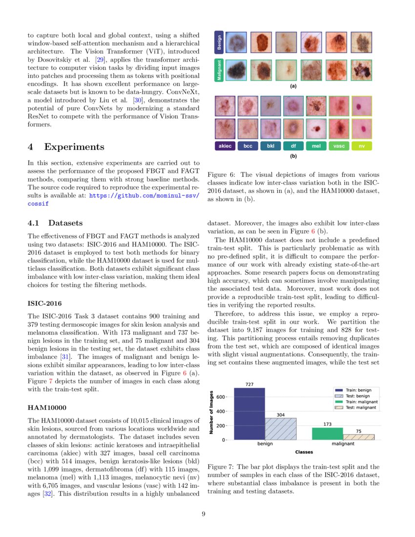 CosSIF: Cosine similarity-based image filtering to overcome low inter ...