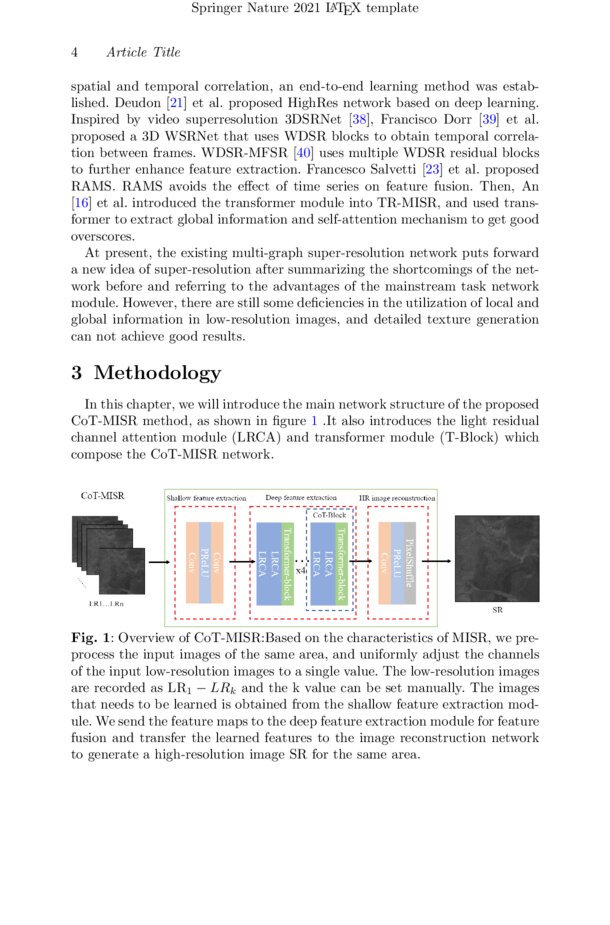 CoT-MISR:Marrying Convolution and Transformer for Multi-Image Super-Resolution | DeepAI