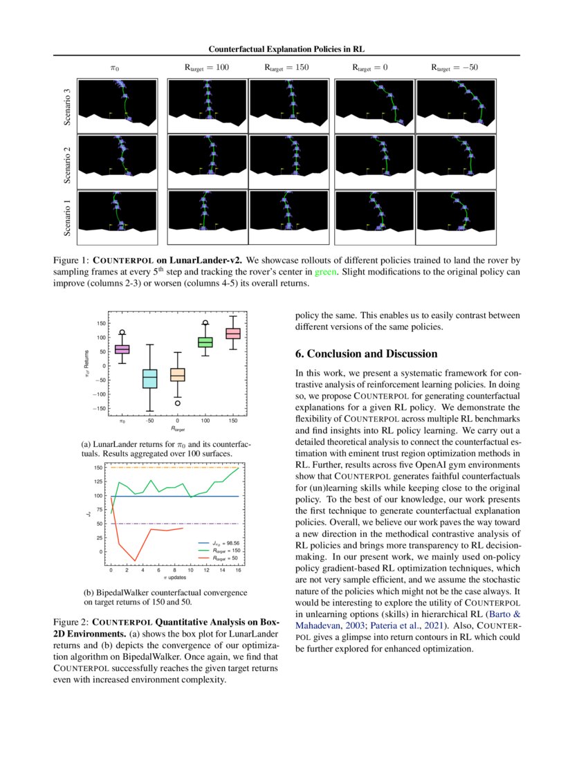 Counterfactual Explanation Policies In Rl Deepai