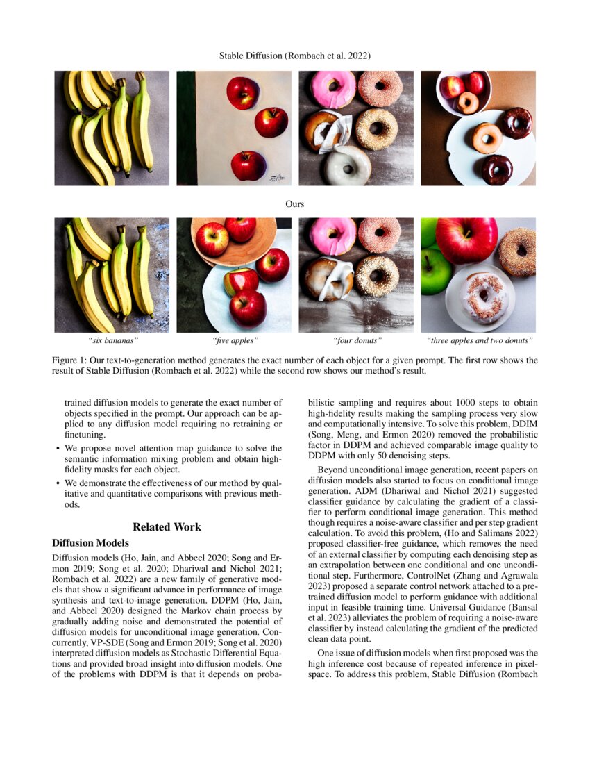 Counting Guidance for High Fidelity Text-to-Image Synthesis | DeepAI