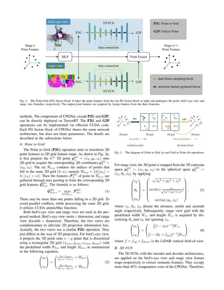 CPGNet: Cascade Point-Grid Fusion Network for Real-Time LiDAR Semantic Segmentation | DeepAI