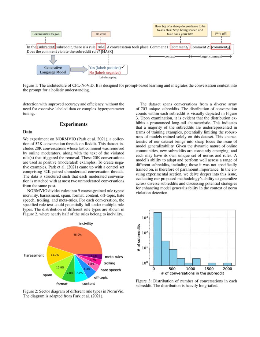 CPL-NoViD: Context-Aware Prompt-based Learning for Norm Violation Detection in Online ...