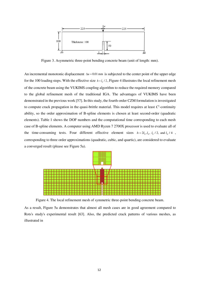 Crack Propagation In Quasi Brittle Materials By Fourth Order Phase Field Cohesive Zone Model