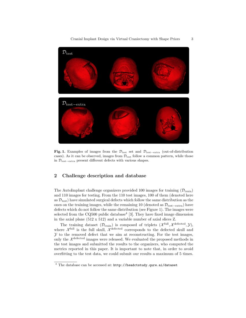 Cranial Implant Design via Virtual Craniectomy with Shape Priors | DeepAI