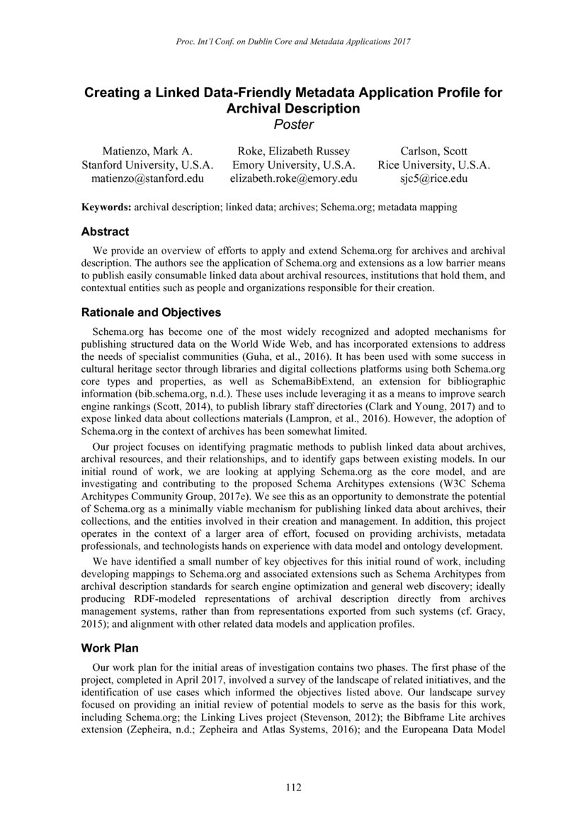 Creating a Linked Data-Friendly Metadata Application Profile for ...
