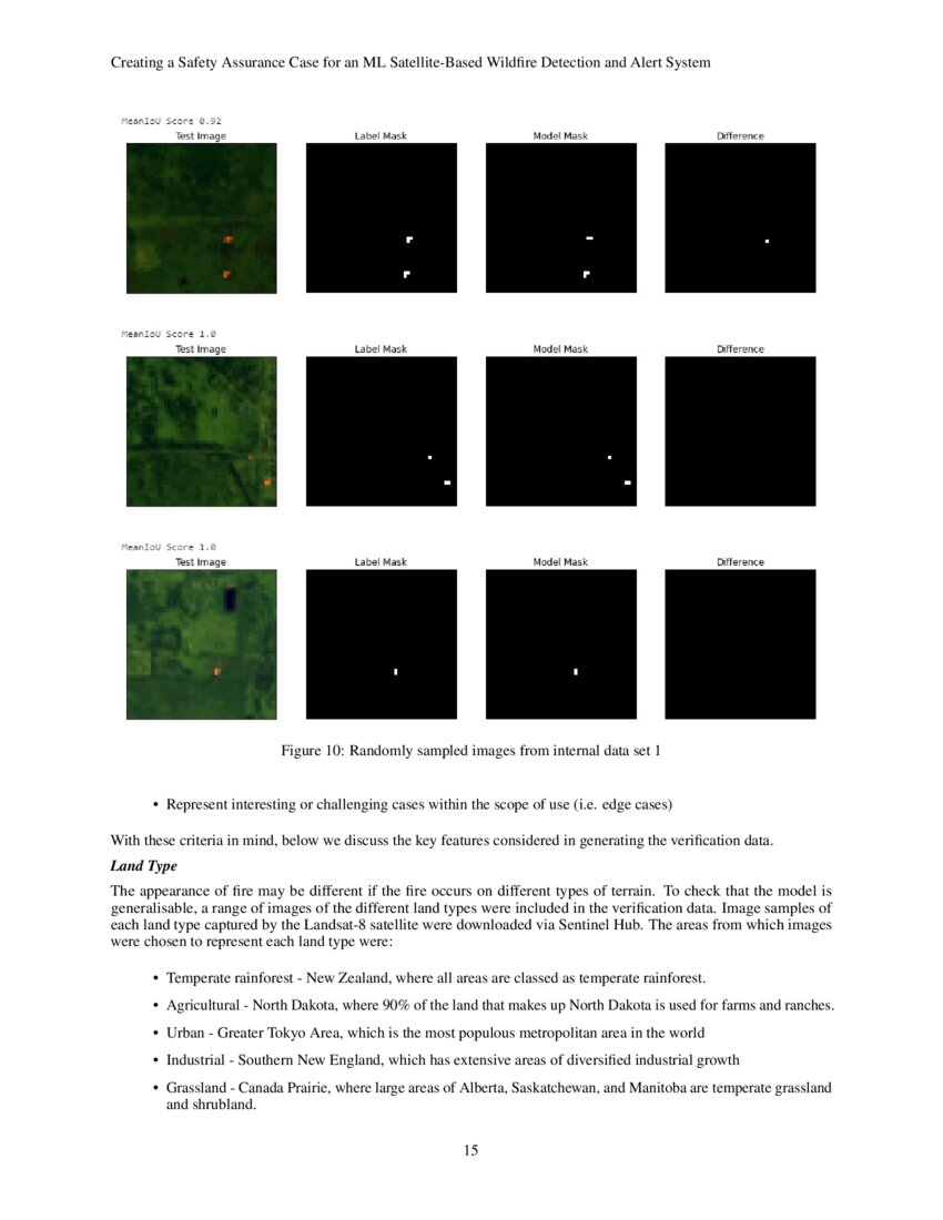 Creating A Safety Assurance Case For An Ml Satellite Based Wildfire Detection And Alert System
