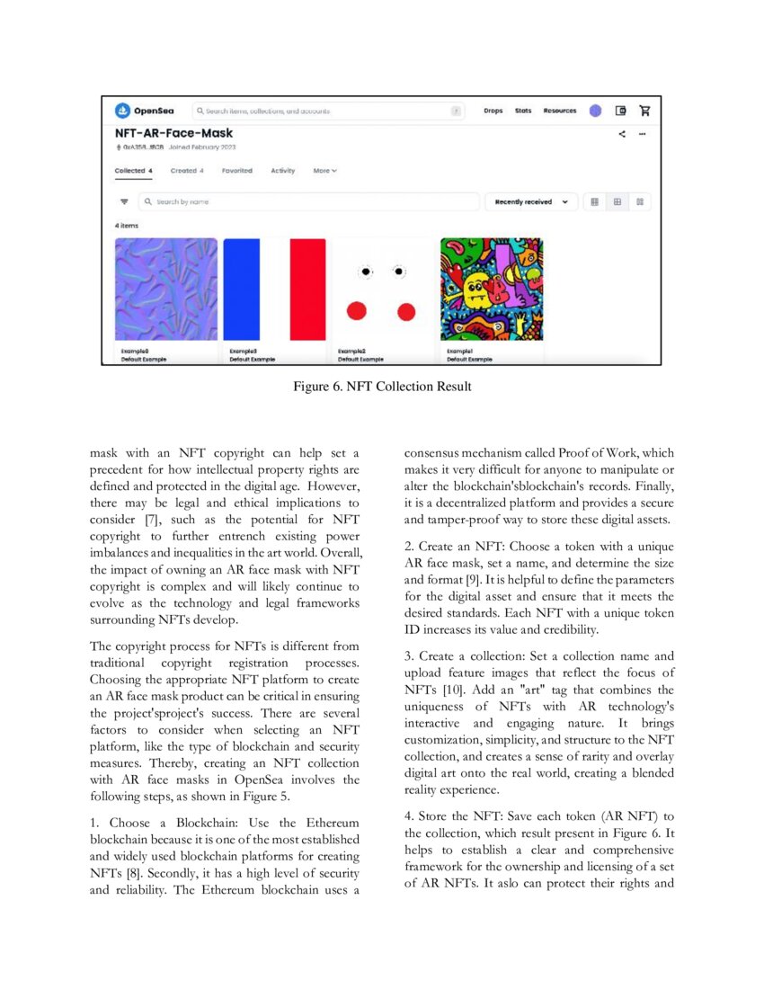 Creative NFT-Copyrighted AR Face Mask Authoring Using Unity3D Editor ...