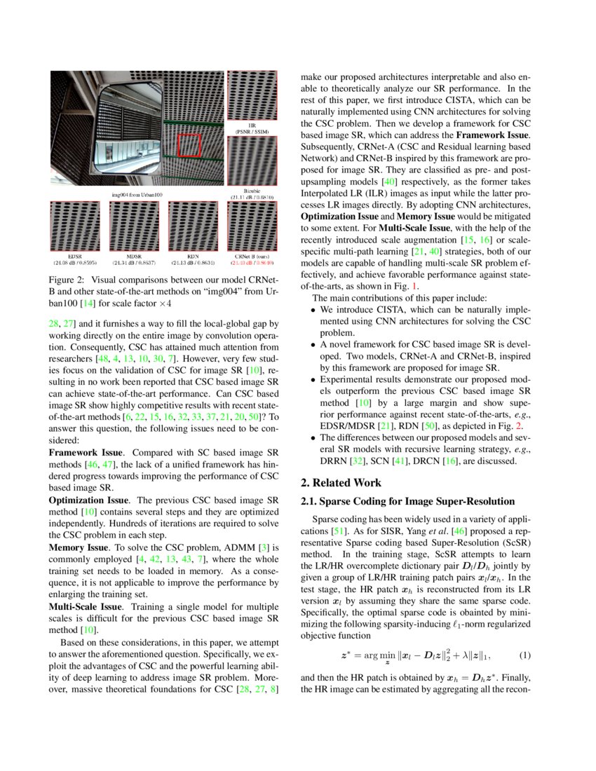 Crnet Image Super Resolution Using A Convolutional Sparse Coding 4334