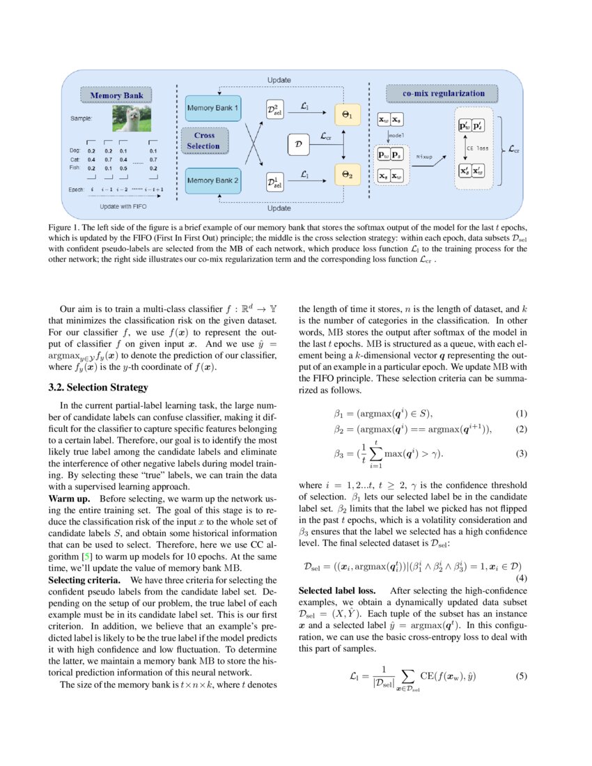 CroSel: Cross Selection of Confident Pseudo Labels for Partial-Label ... CroSel: Cross Selection of Confident Pseudo Labels for Partial-Label ...