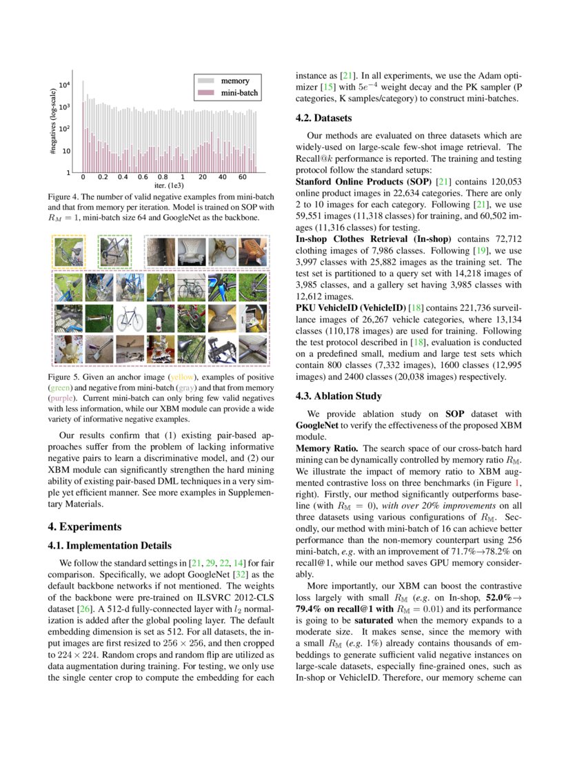 Cross-Batch Memory for Embedding Learning | DeepAI