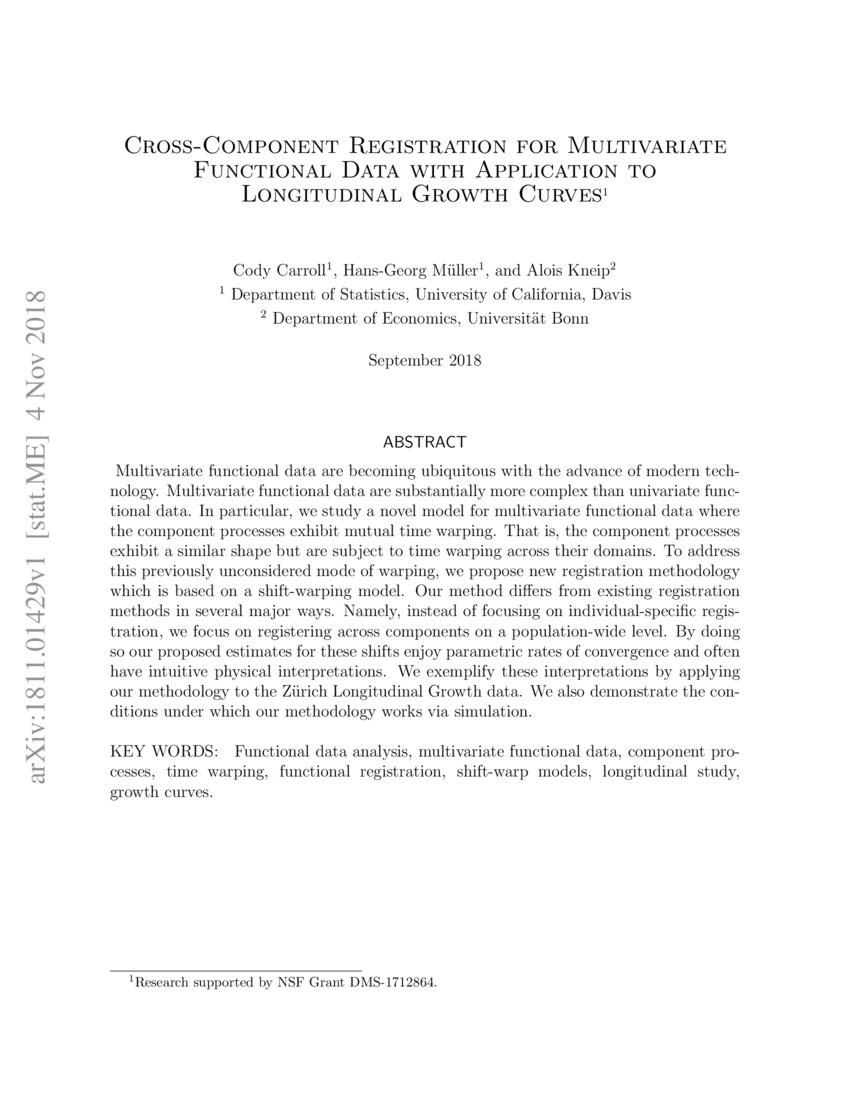 Cross Component Registration For Multivariate Functional Data With