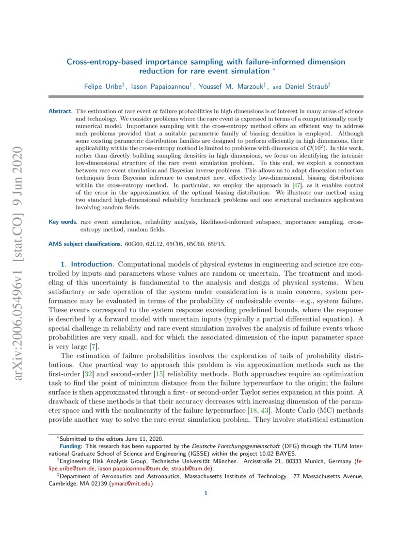 Cross-entropy-based importance sampling with failure-informed dimension reduction for rare event ...