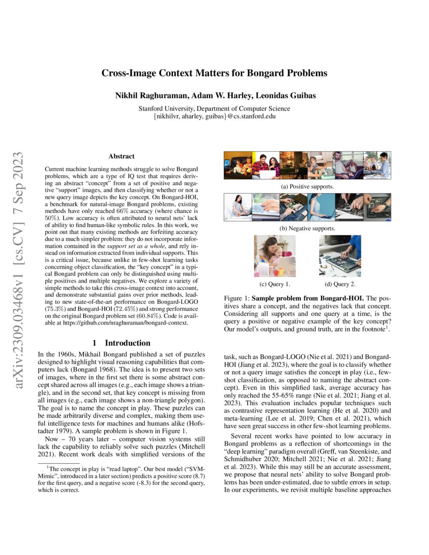 Cross-Image Context Matters for Bongard Problems | DeepAI