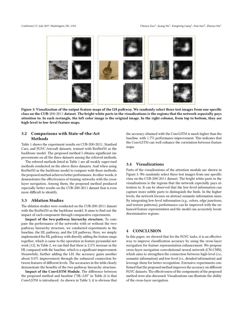 Cross Layer Navigation Convolutional Neural Network For Fine Grained