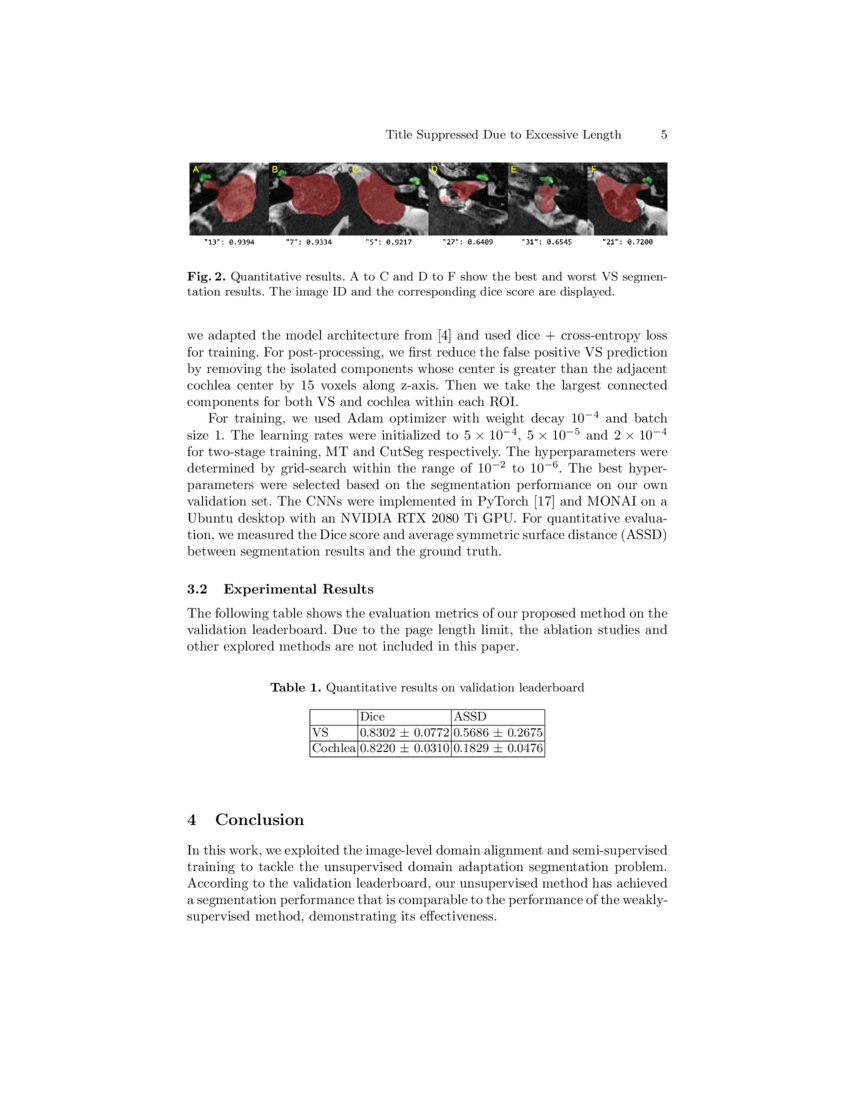 Cross Modality Domain Adaptation For Vestibular Schwannoma And Cochlea Segmentation Deepai