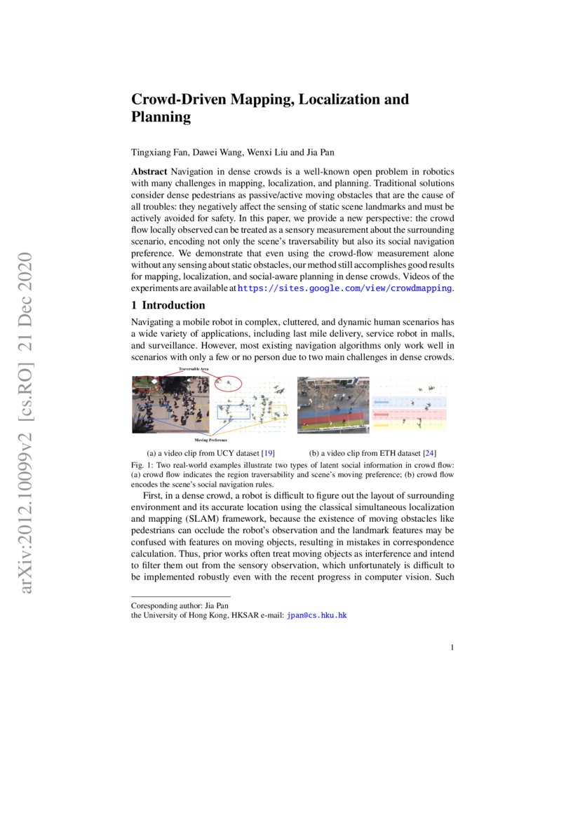 Crowd-Driven Mapping, Localization and Planning | DeepAI