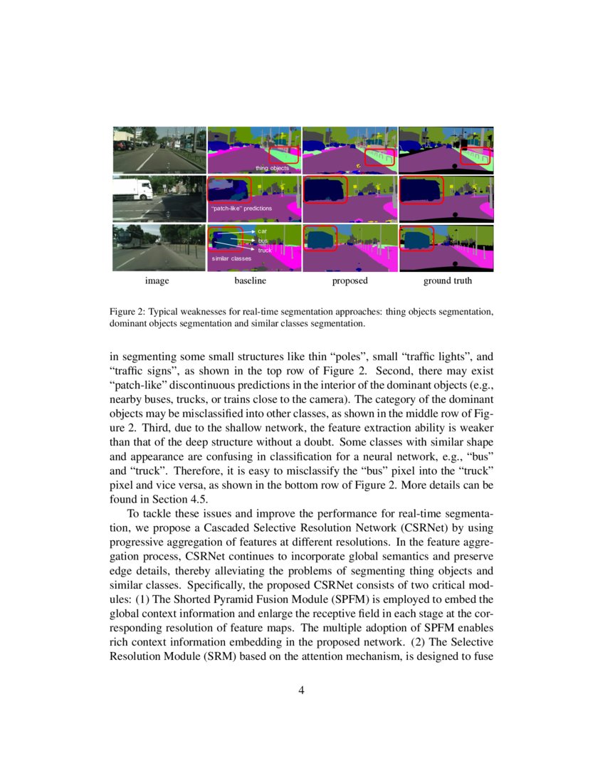 CSRNet: Cascaded Selective Resolution Network for Real-time Semantic Segmentation | DeepAI