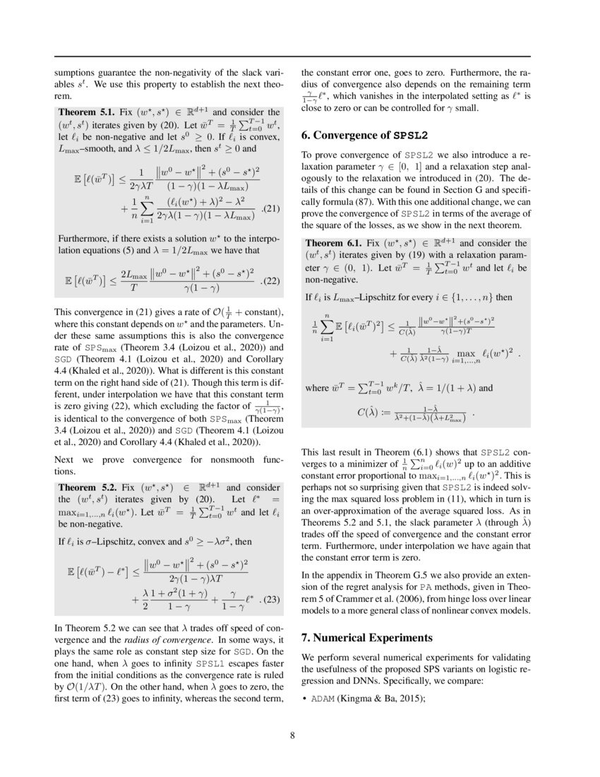 Cutting Some Slack for SGD with Adaptive Polyak Stepsizes | DeepAI