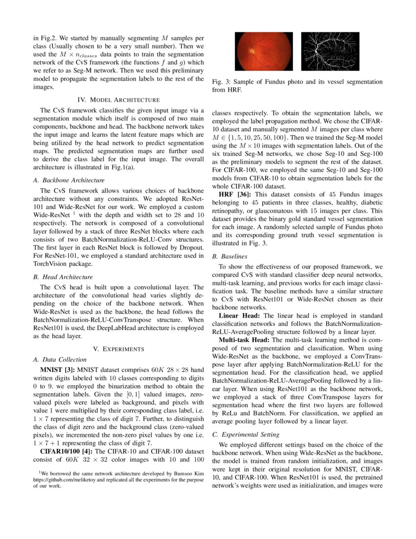 CvS: Classification via Segmentation For Small Datasets | DeepAI CvS: Classification via Segmentation For Small Datasets | DeepAI