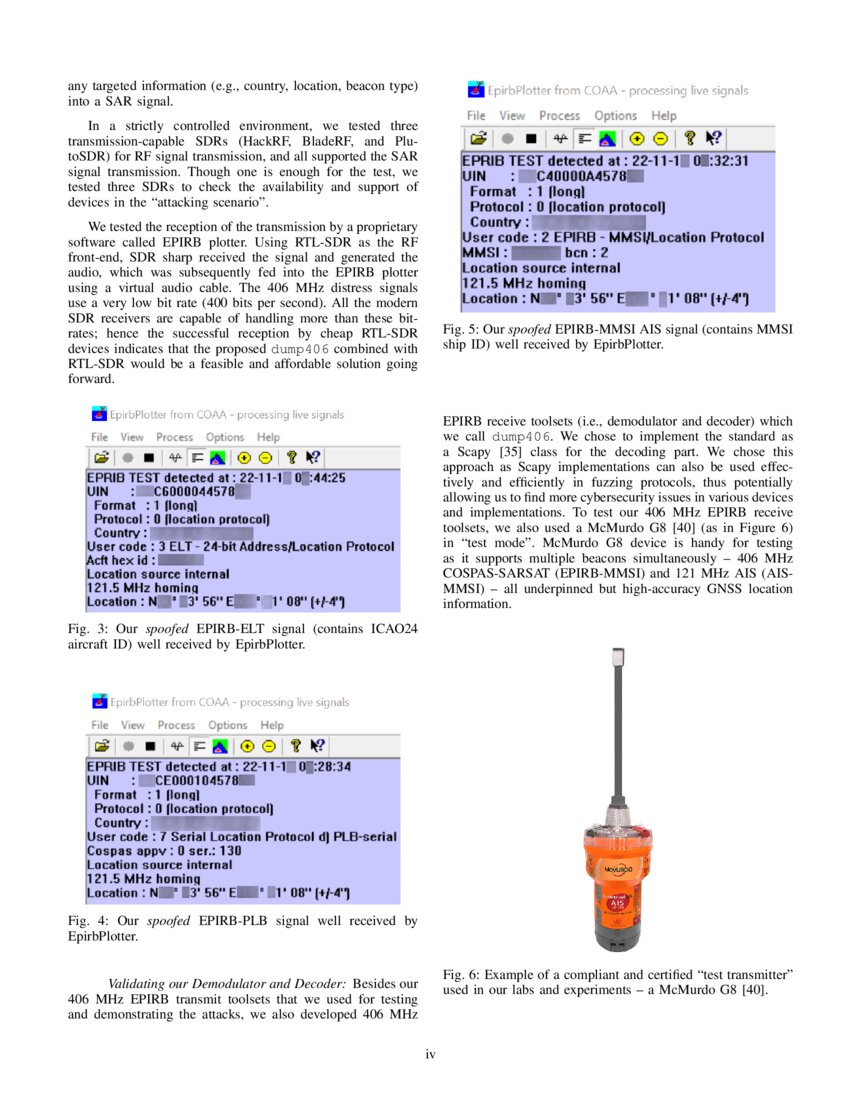 Cybersecurity Of Cospas Sarsat And Epirb Threat And Attacker Models Exploits Future Research