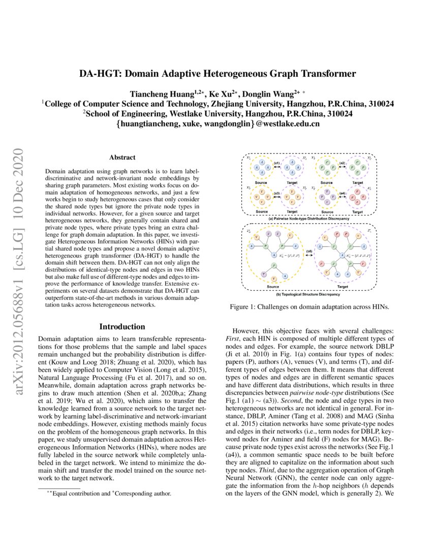 Da Hgt Domain Adaptive Heterogeneous Graph Transformer Deepai