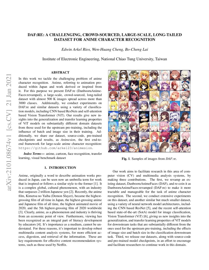 DAF:re: A Challenging, Crowd-Sourced, Large-Scale, Long-Tailed Dataset ...