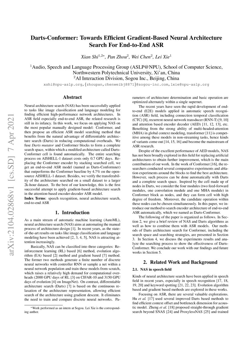 Darts Conformer Towards Efficient Gradient Based Neural Architecture Search For End To End Asr 