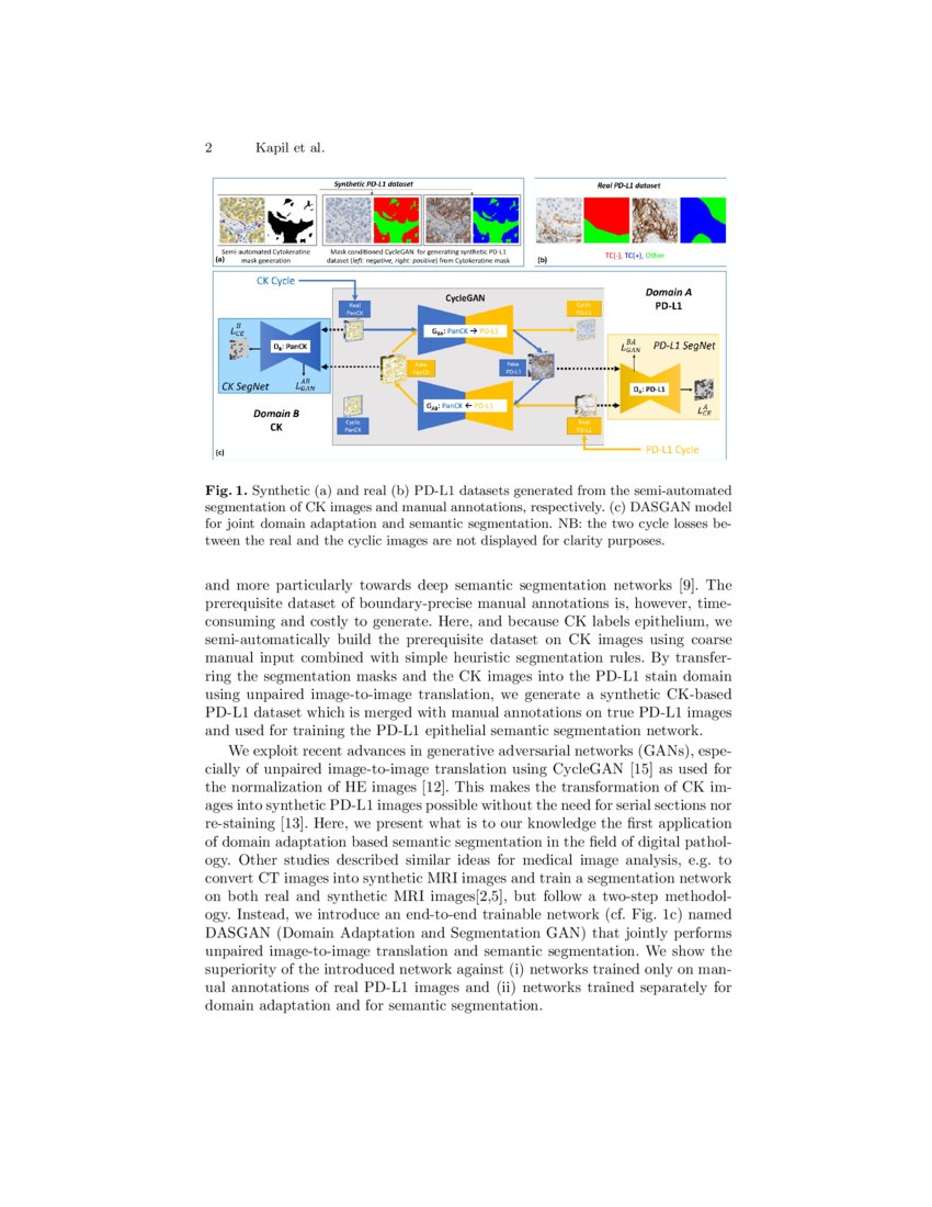 DASGAN -- Joint Domain Adaptation and Segmentation for the Analysis of ...
