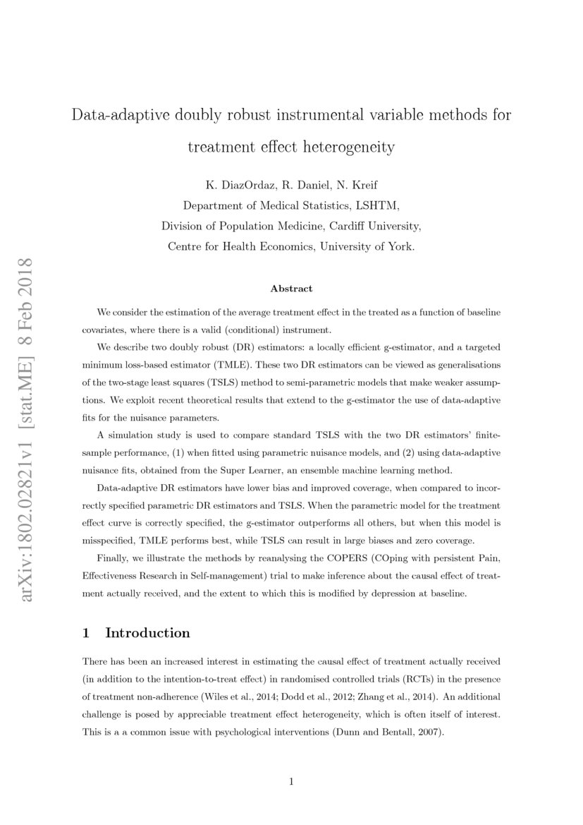 Data Adaptive Doubly Robust Instrumental Variable Methods For Treatment