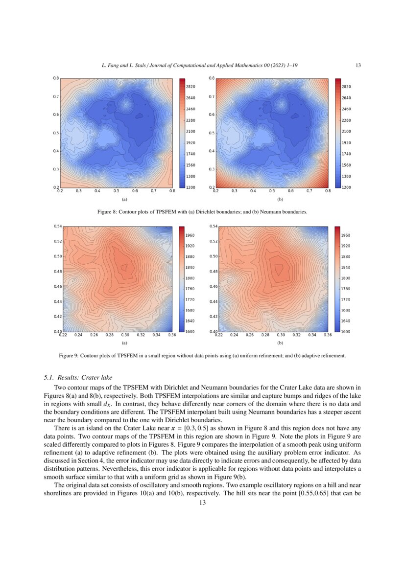 Data Based Adaptive Refinement Of Finite Element Thin Plate Spline Deepai